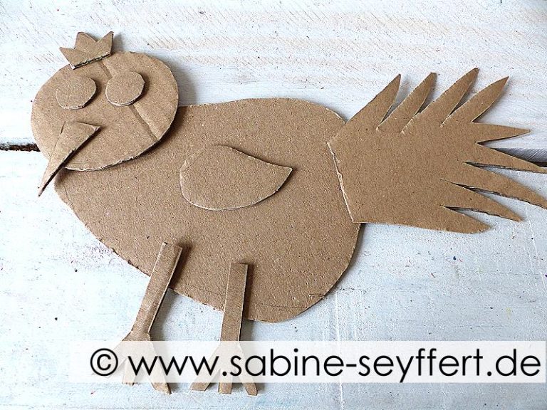 DIY Basteln mit Kindern: Lustige Vögel aus Pappe – kunterbunte ...