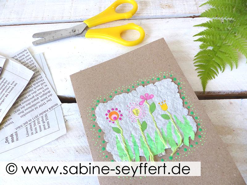 DIY Bastelidee: Postkarten mit geschöpftem Papier gestalten – Kreatives ...
