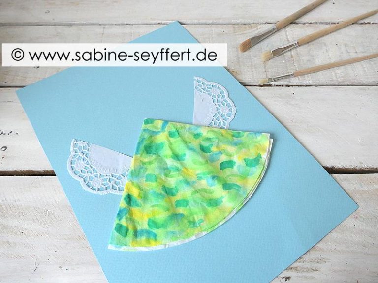 Himmlische Bastelidee für Kinder: Weihnachtsengel aus Kaffeefiltern ...